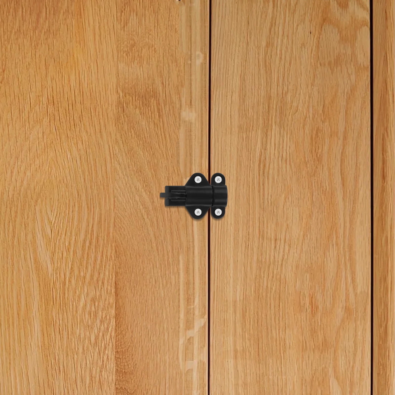 WHAMVOX 4pcs Black Spring Door Lock Self-Closing Latches Resilient Bolt ...