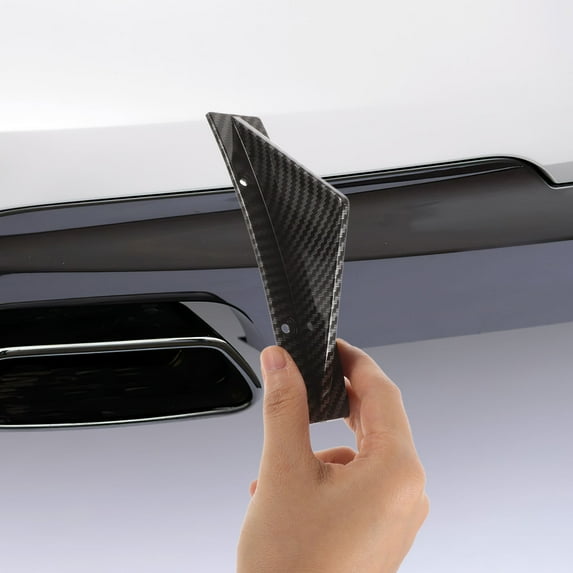 WHAMVOX 4pcs Car Rear Bumper Lip Universal Curved Shape Rear Bumper ...