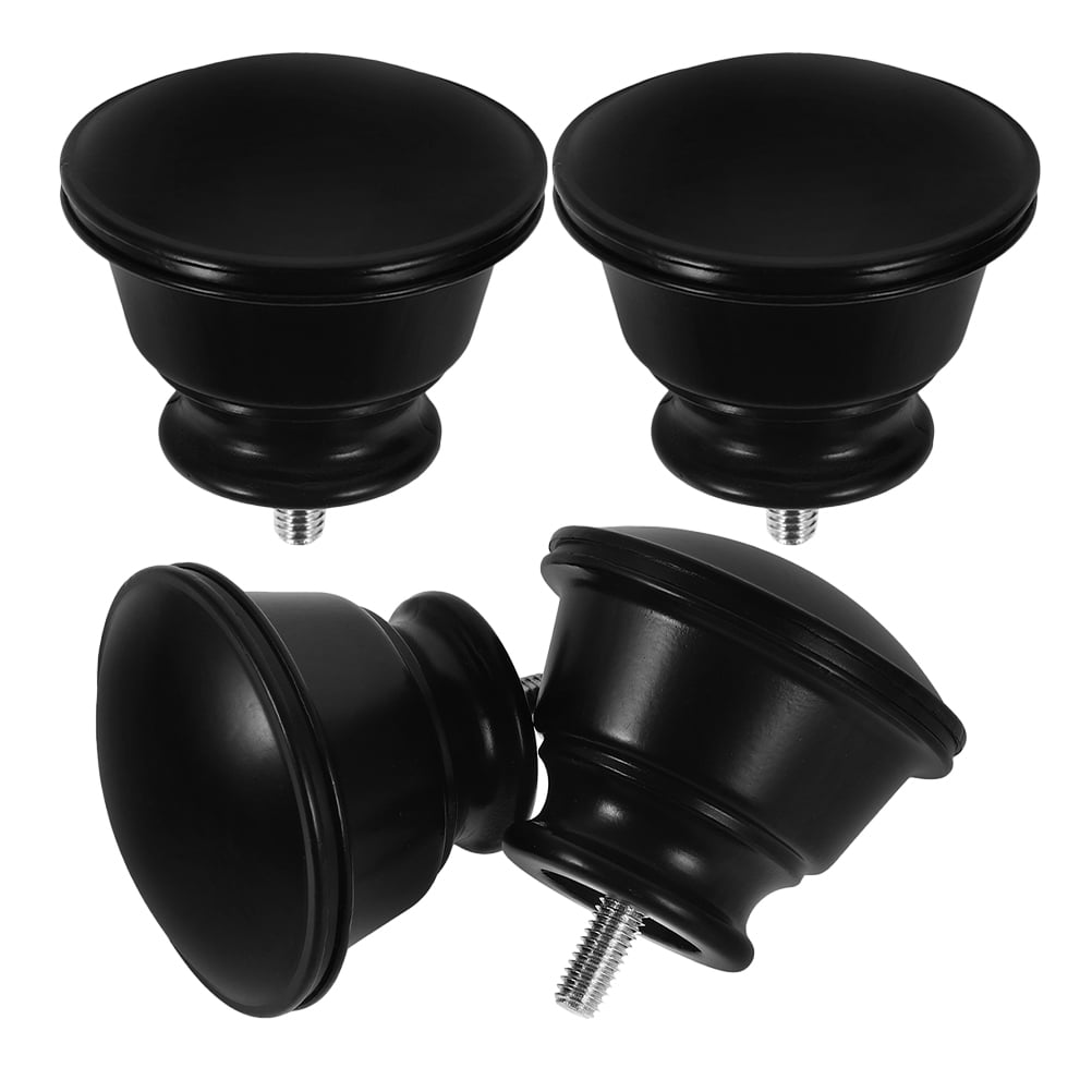 WHAMVOX 4pcs Decorative Curtain Rod Finials Curtain Rod End Caps Window ...