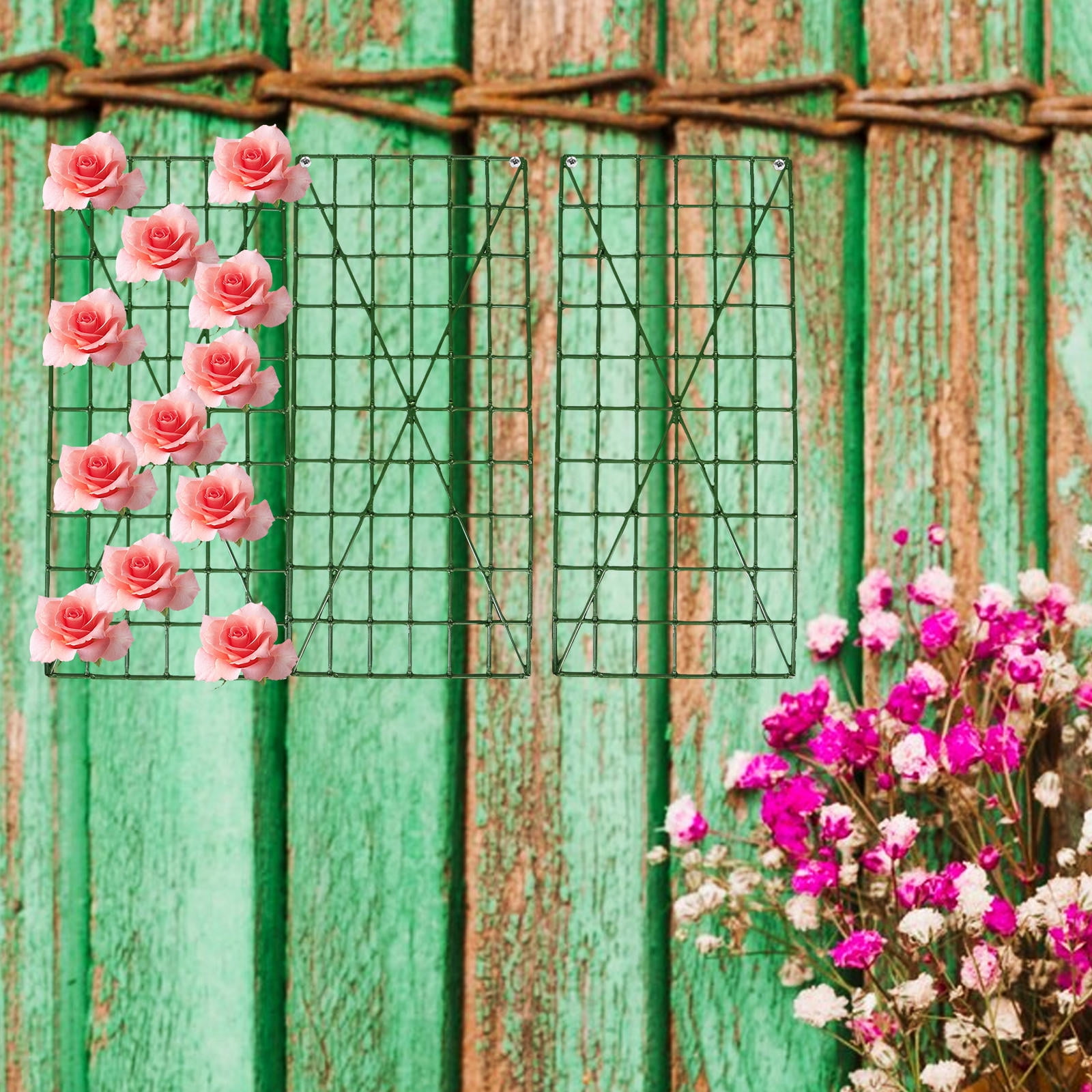 WHAMVOX 4pcs Flower Arrangement Grids Flower Plastic Frame Wedding ...