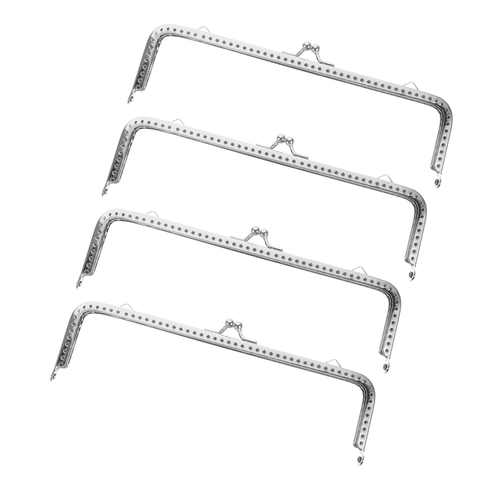 WHAMVOX 4pcs Iron Frame Clasp Lock Square Purse Clasp Frame Vintage ...