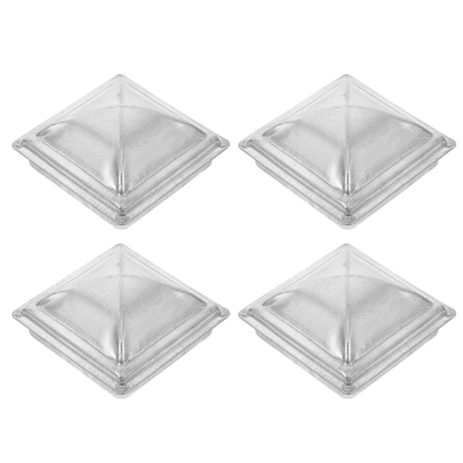 WHAMVOX 4pcs Metal Fence Post Cap For Deck And Garden Decorative Fence ...