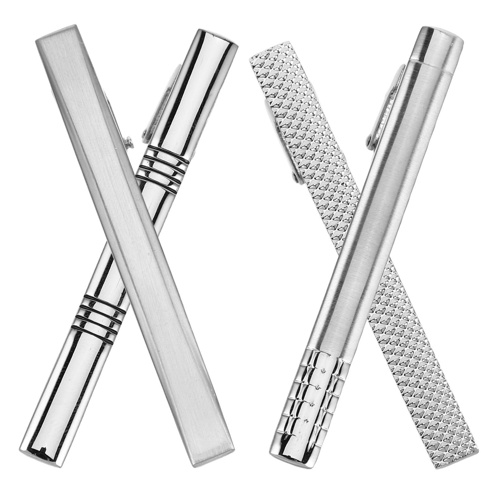 WHAMVOX 4pcs Metal Tie Bar Clips For Men Business Tie Pins Elegant For ...