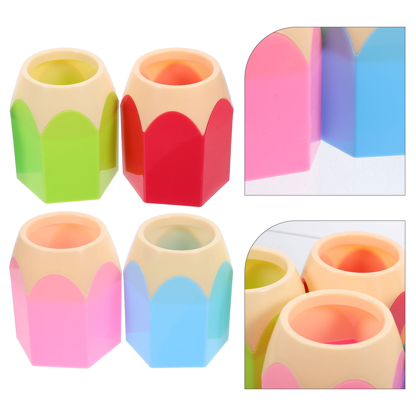 WHAMVOX 4pcs Pencil Organizer Decorative Pencil Dispenser Classroom ...