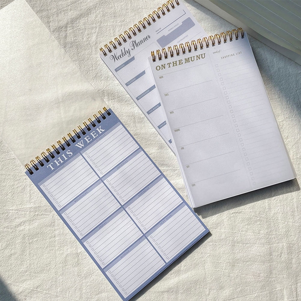 WHAMVOX 4pcs Portable Planner Notepad Planner Notepad Daily Planner ...