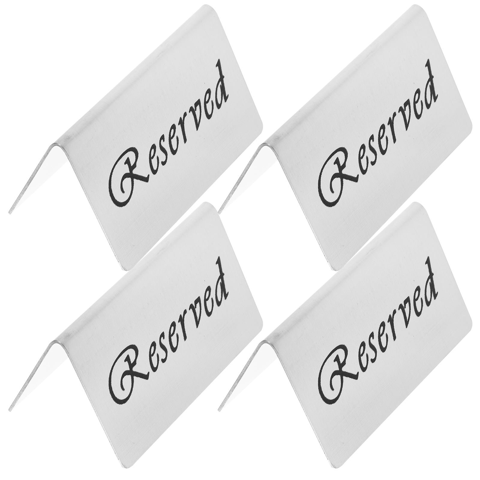 WHAMVOX 4pcs Reserved Table Sign Double-sided Reserved Desk Tent Sign ...