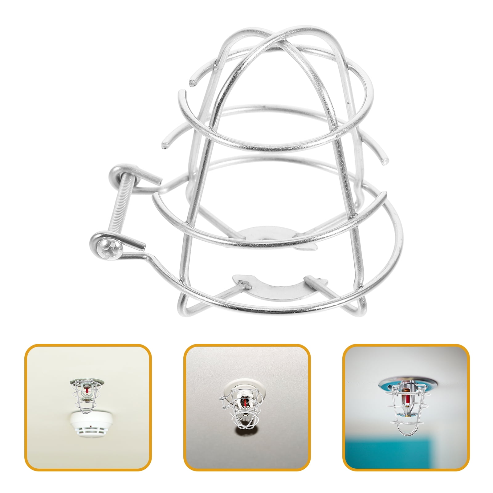 WHAMVOX 4pcs Silver Fire Sprinkler Head Guard Cover for Pendent ...