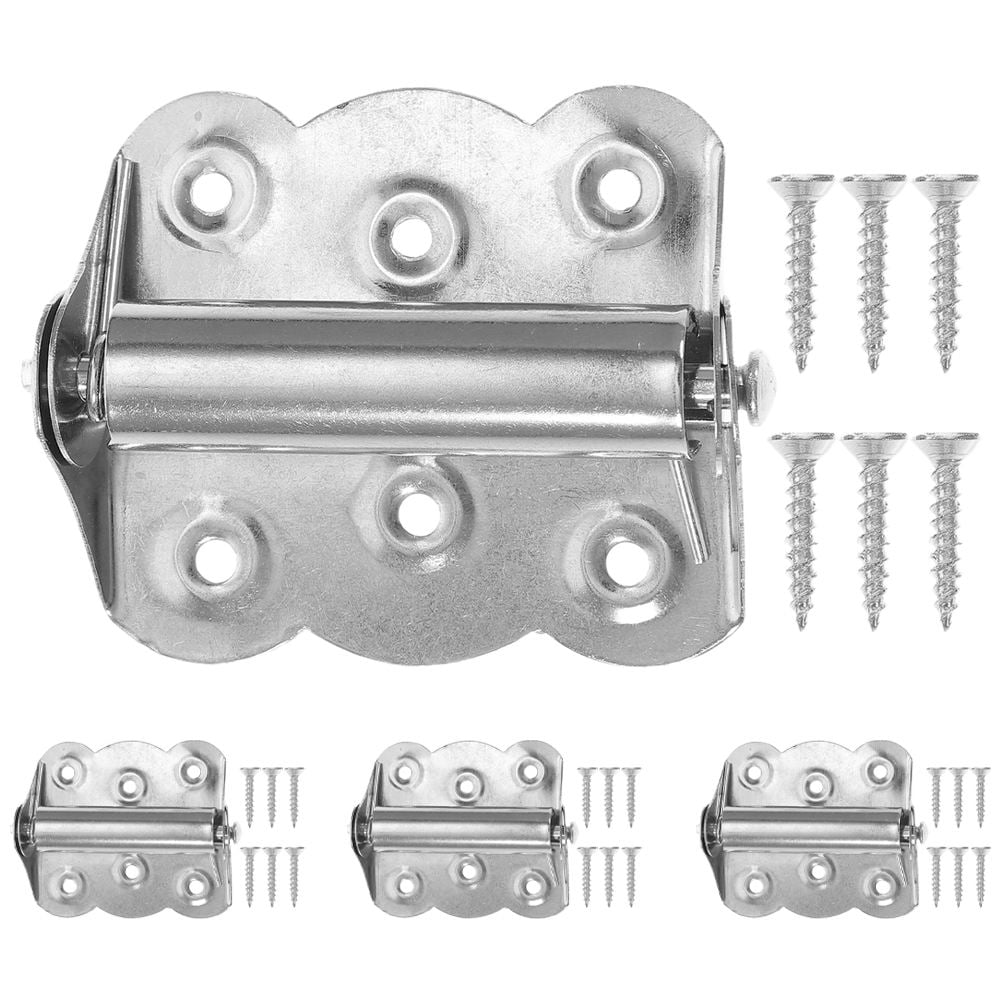 WHAMVOX 4pcs Spring Hinge Stainless Steel Auto-Reset Butterfly Hinge ...