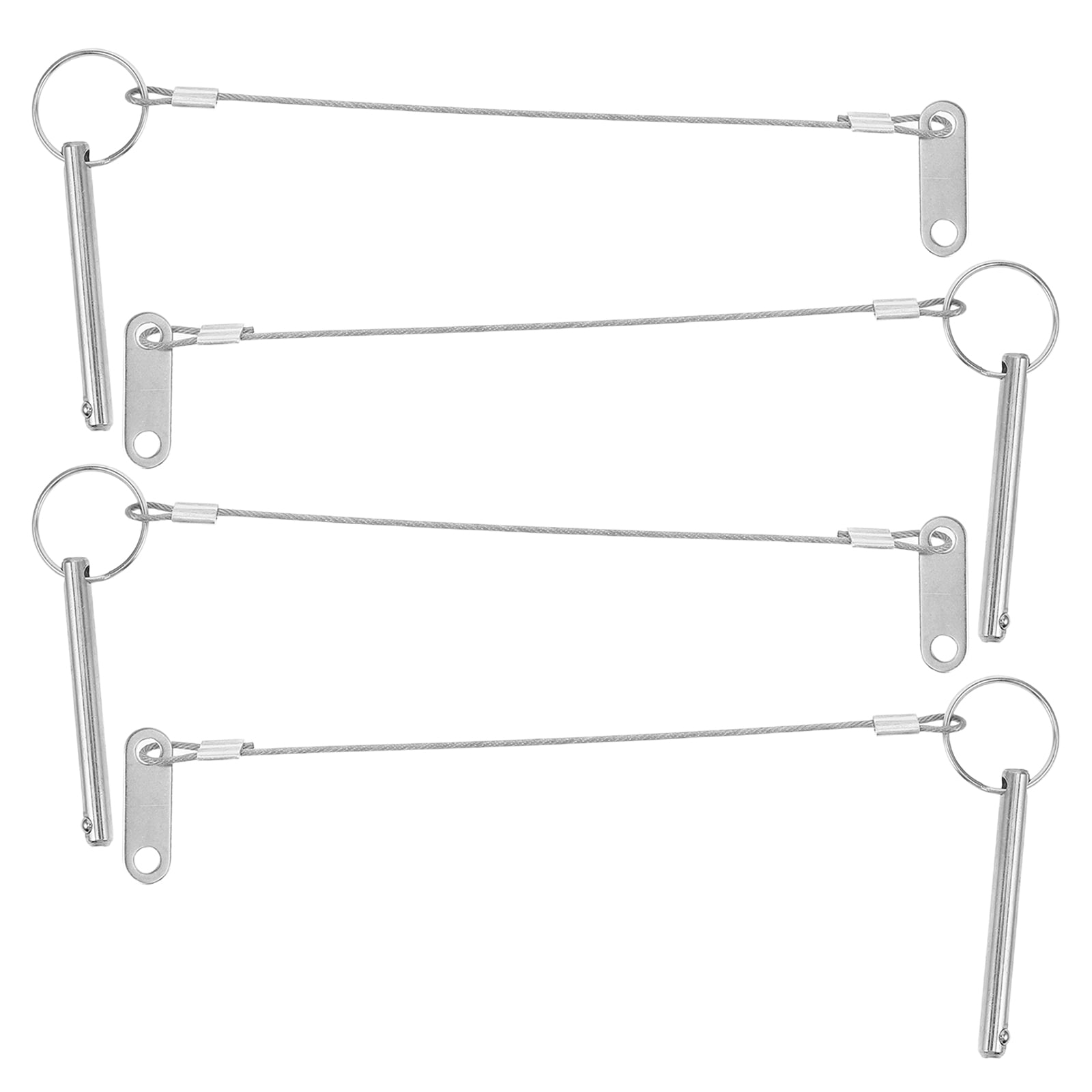 WHAMVOX 4pcs Spring Loaded Cotter Pin Carbon Steel Quick Release Pins ...