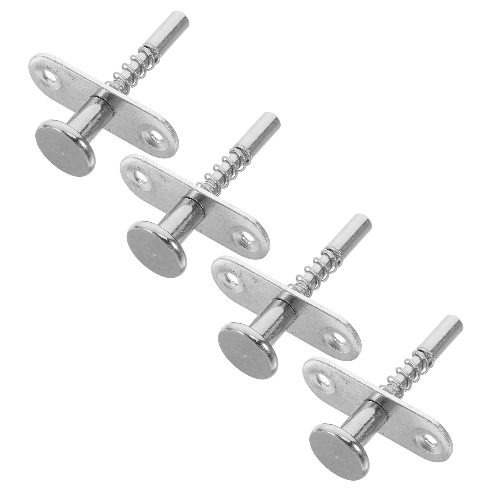 WHAMVOX 4pcs Spring-Loaded Stainless Steel Plunger Latches Cabinet ...
