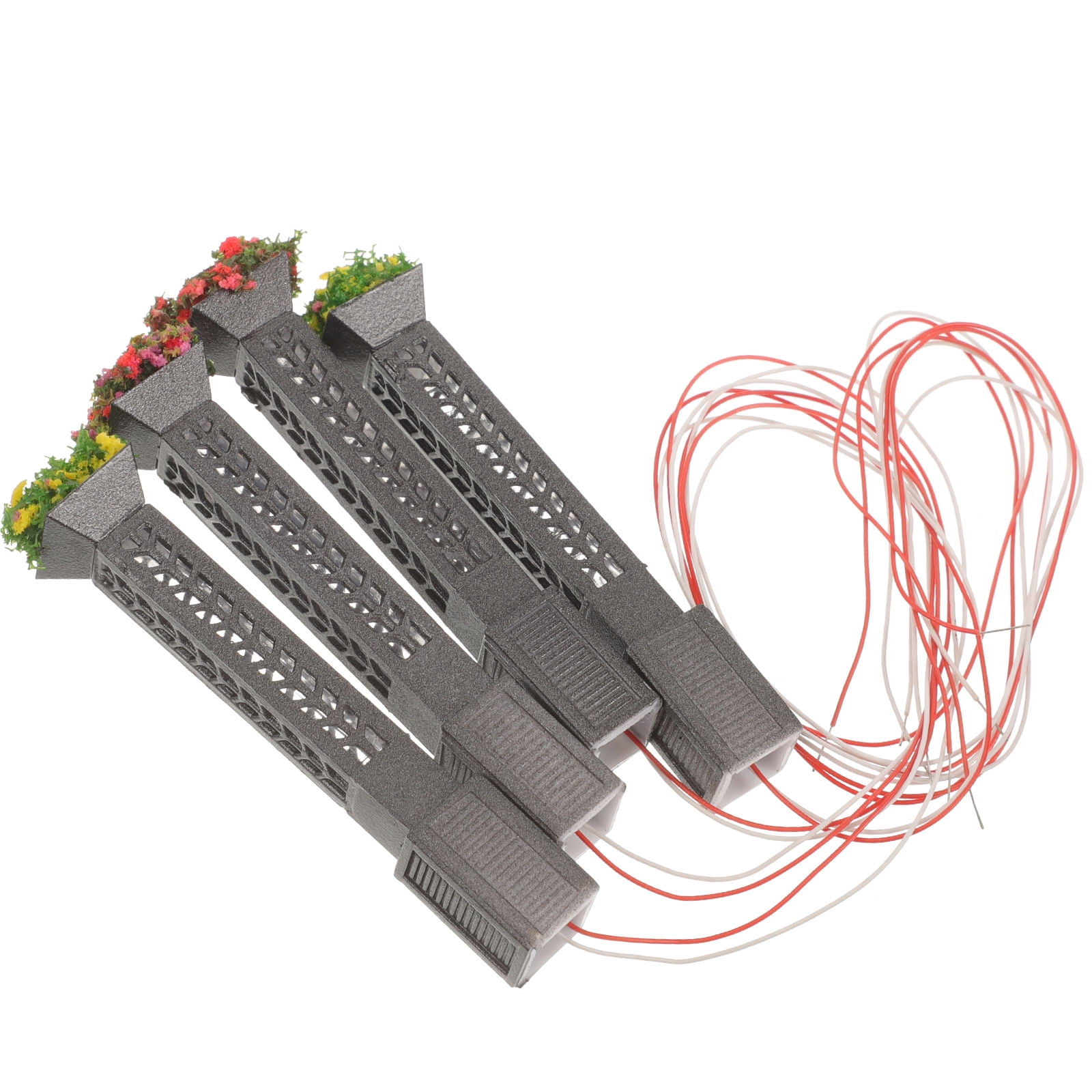 WHAMVOX 4pcs Street Light Model Mini Lights Miniature Dollhouse Mini ...