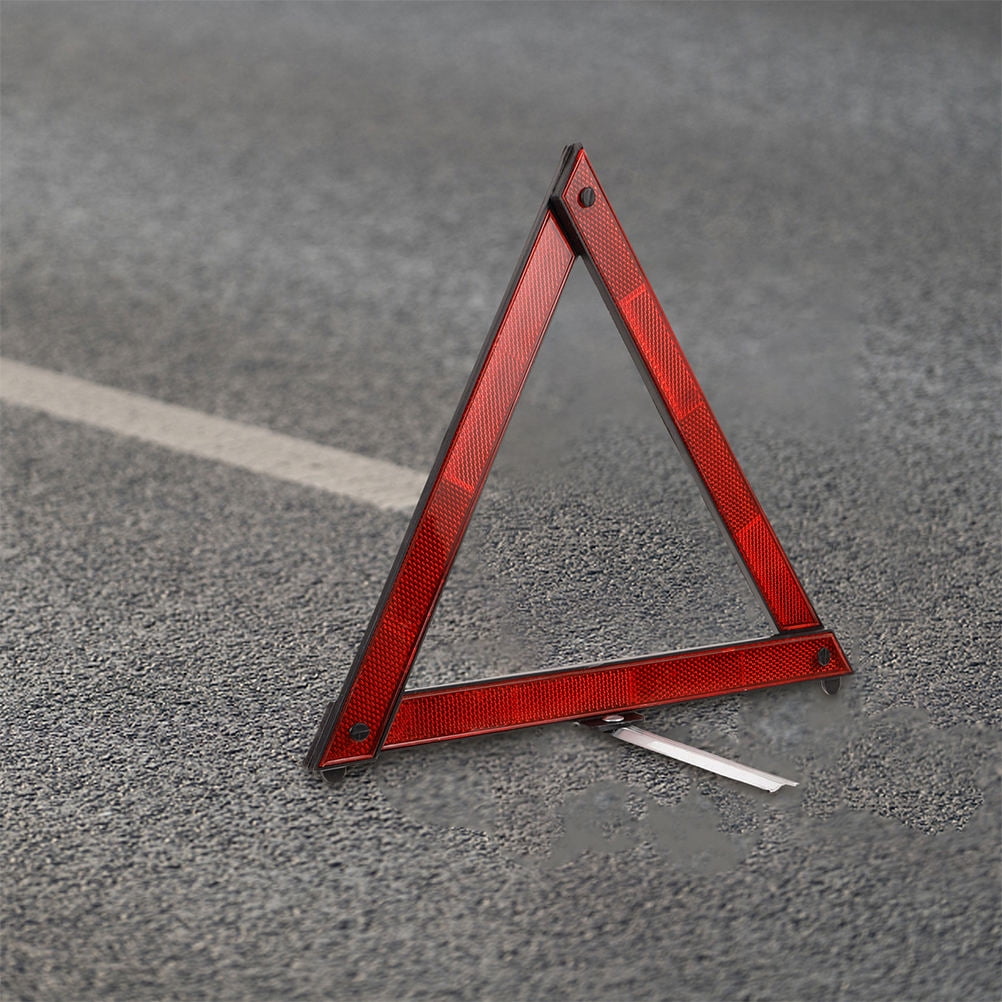 WHAMVOX 4pcs Triangle Emergency Warning Signs Triangle Reflector Car ...