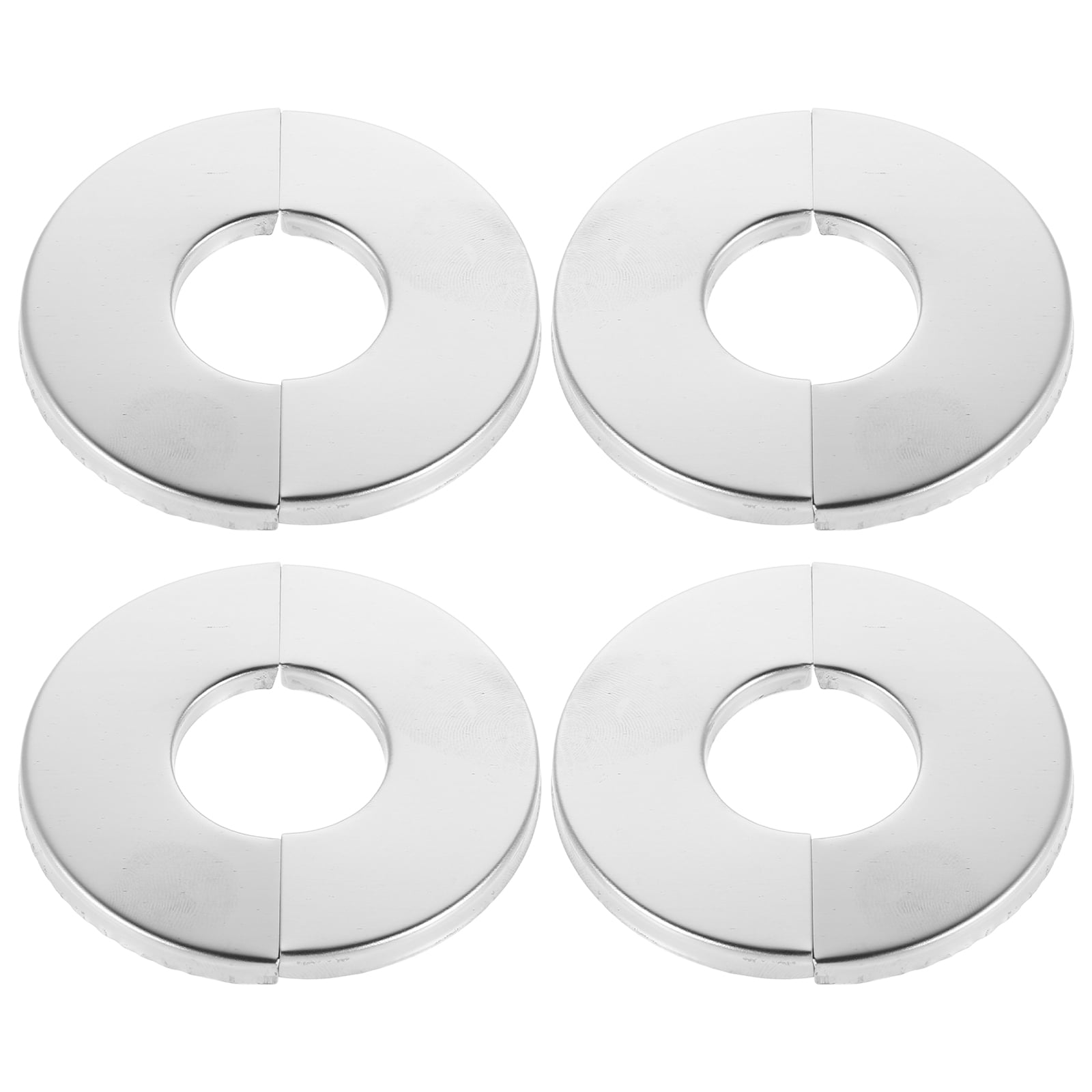 WHAMVOX 4pcs Wall Split Flange Pipe Cover Stainless Steel Plumbing ...