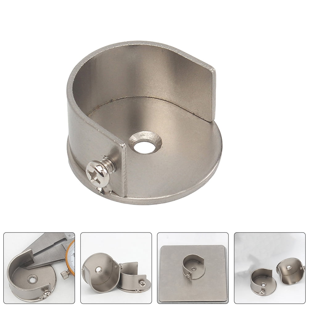 WHAMVOX 4pcs Window Drapery Curtain Rod Supports Closet Rod Holders ...