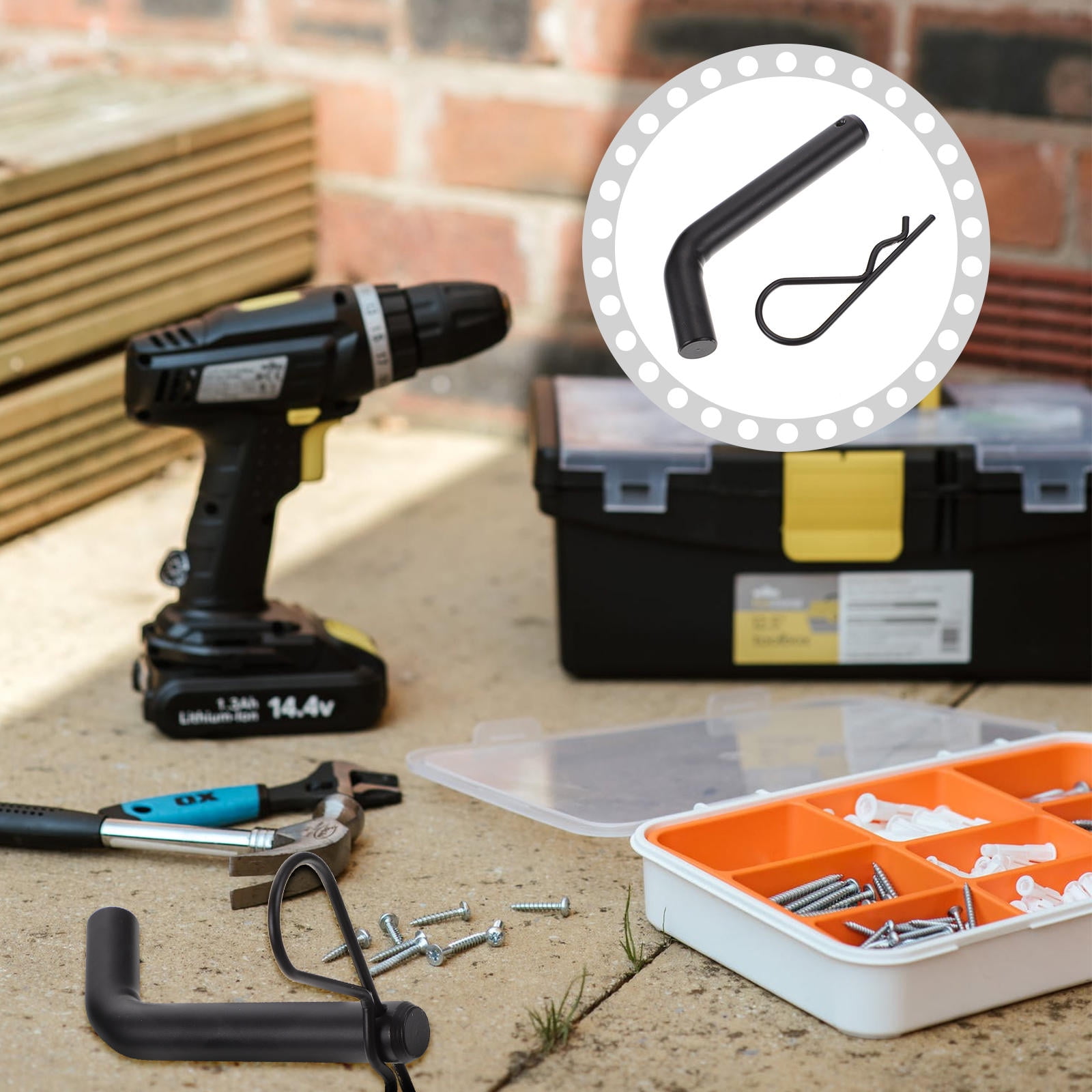 HEANUJJ Hitch Pin Set 5/8 Inch Diameter Heavy Duty Pin for Lawn Tractor ...