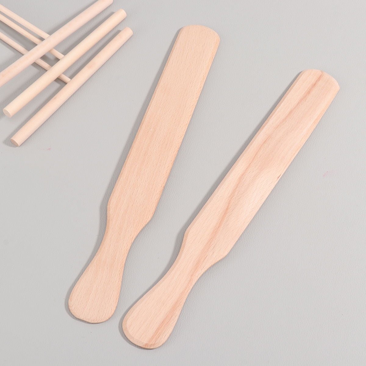 WHAMVOX 5 PCS Wooden Breakfast Maker Griddle Scraper Crepe Spreader ...
