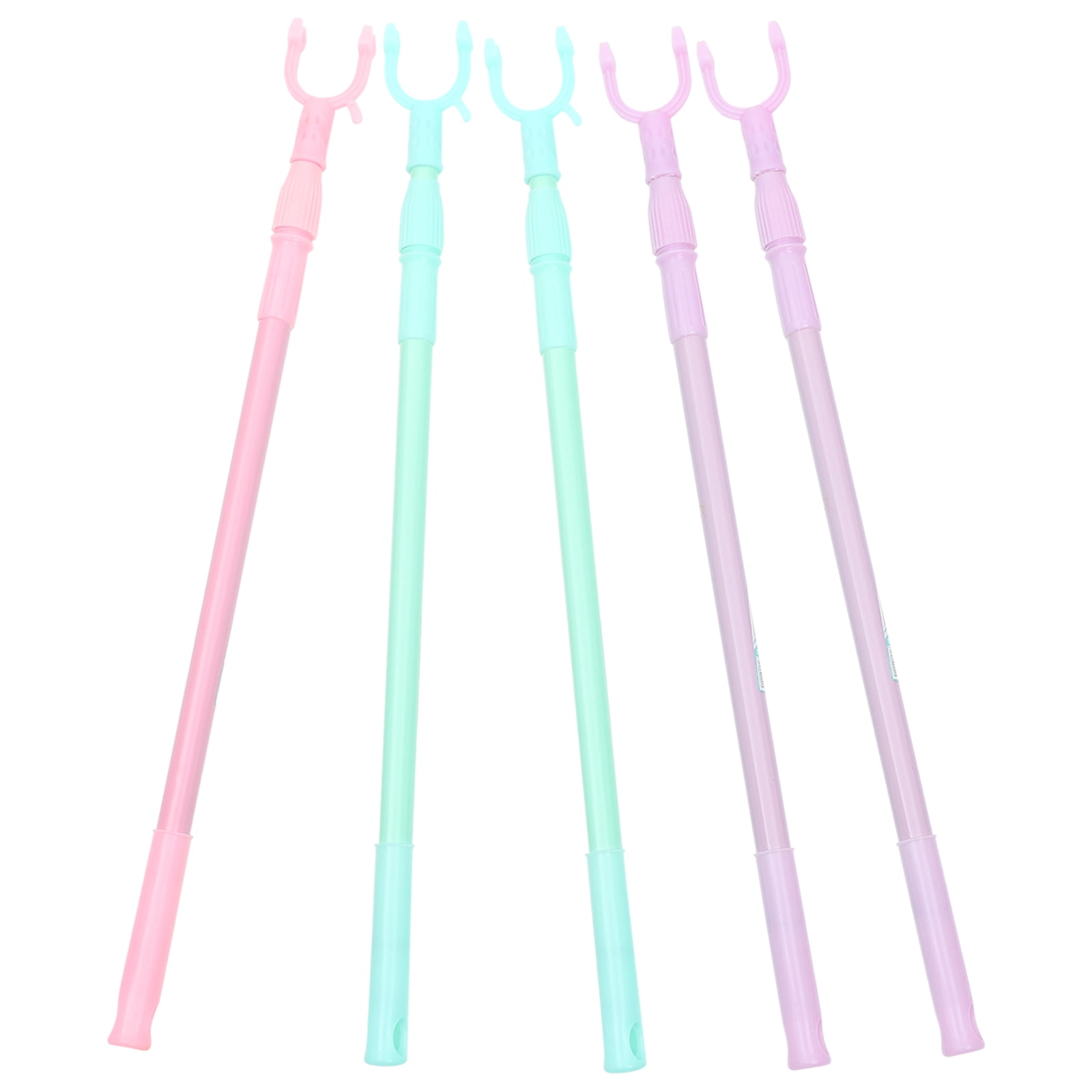 WHAMVOX 5pcs Adjustable Retractable Clothesline Prop for Easy Drying ...
