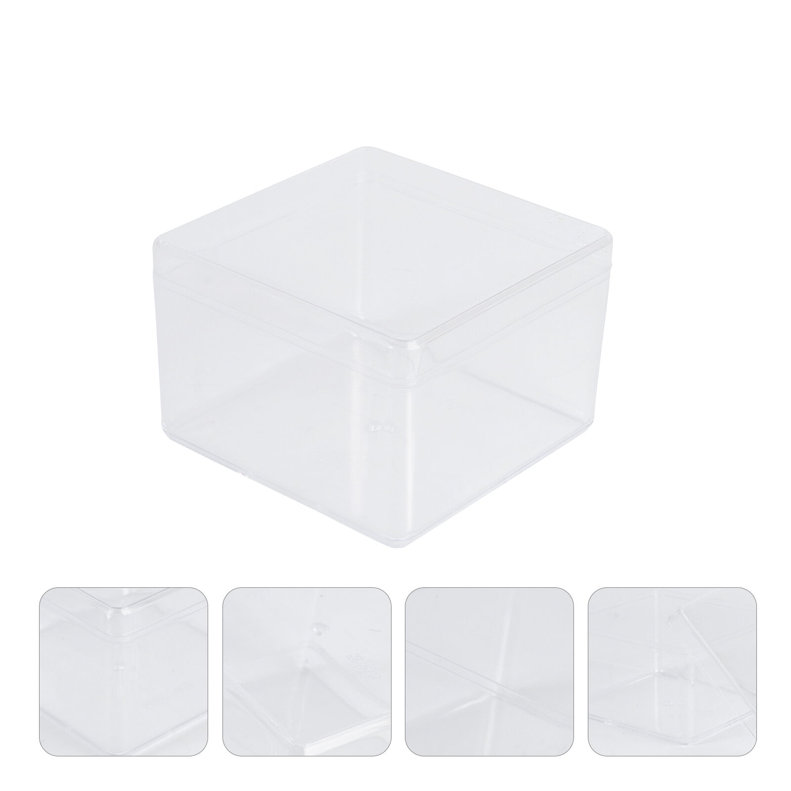 WHAMVOX 5 Pcs Case Toy Figure Storage Box Transparent Model Showcase ...