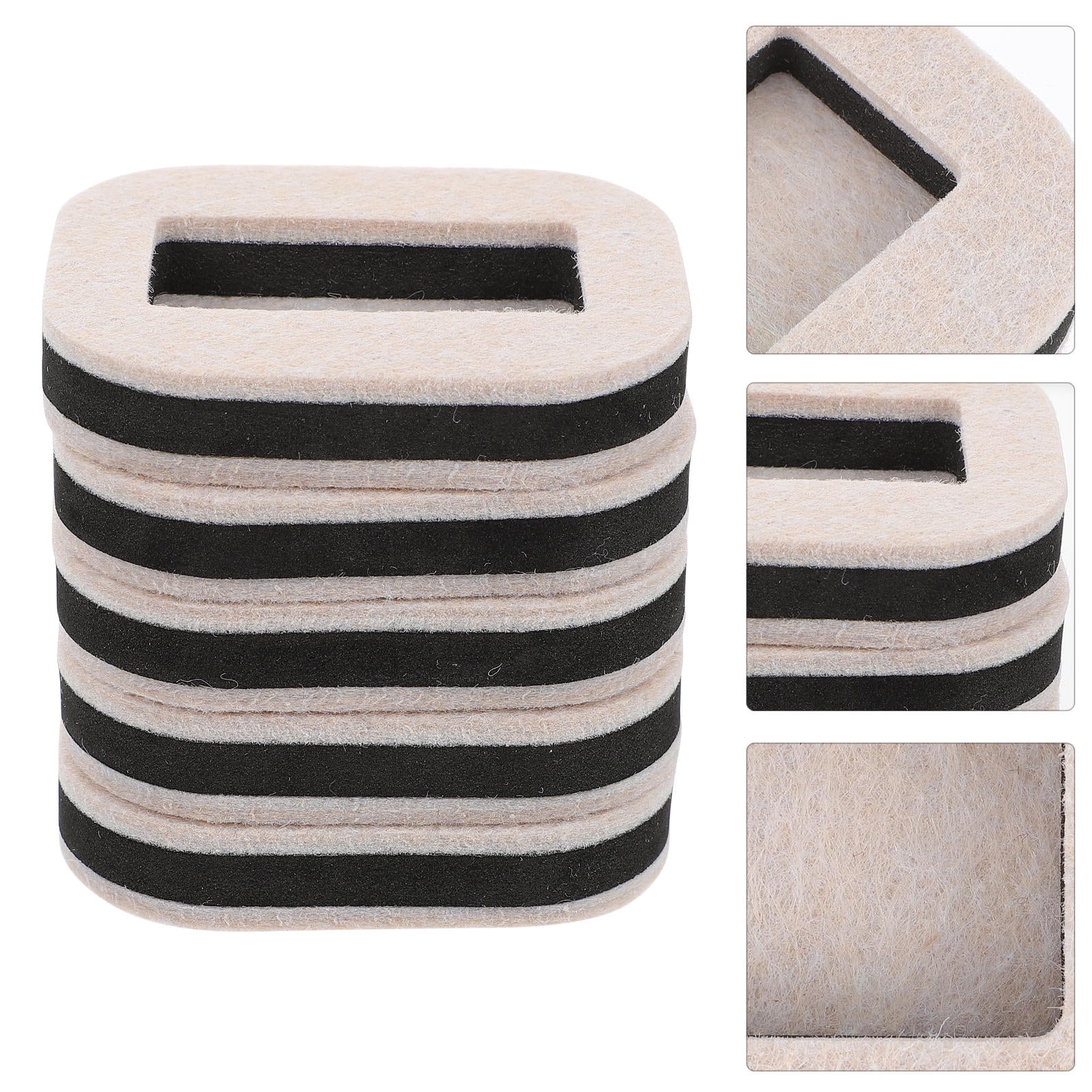 WHAMVOX 5 Pcs Chair Casters Felt Roller Fixing Pad Furniture Moving ...