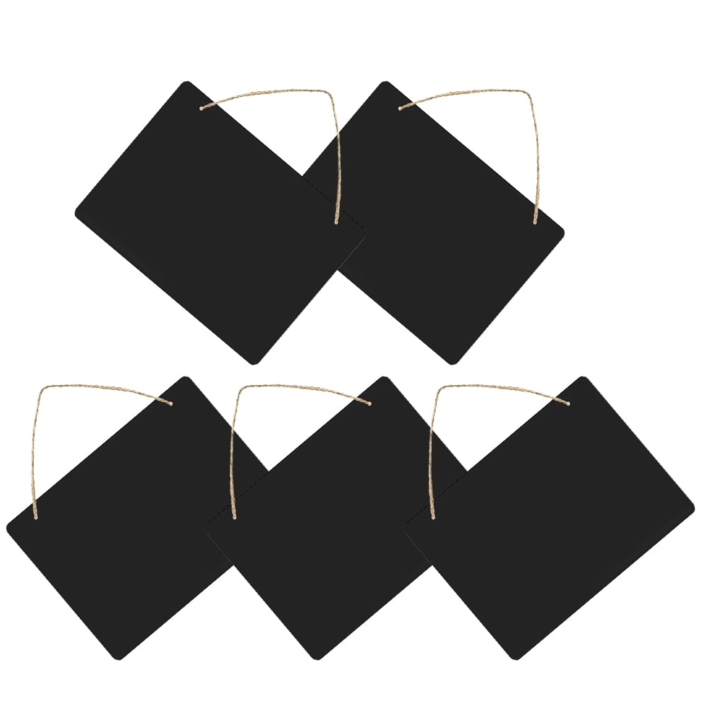 WHAMVOX 5 Pcs Chalk Black Board Small Blackboard with Lanyard - Walmart ...
