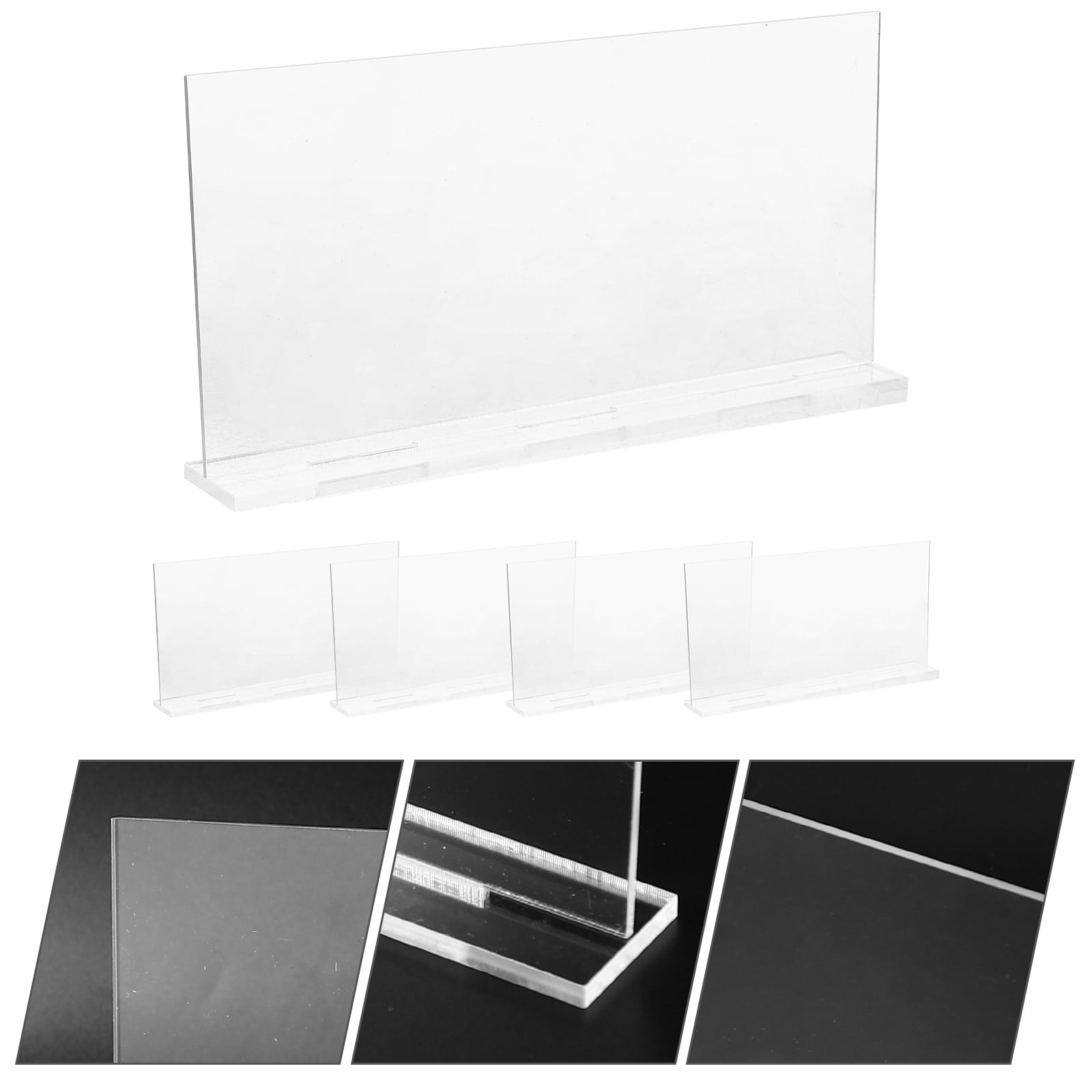 WHAMVOX 5 Pcs Clear Menu Signs Table Number Plate Impressive Event ...