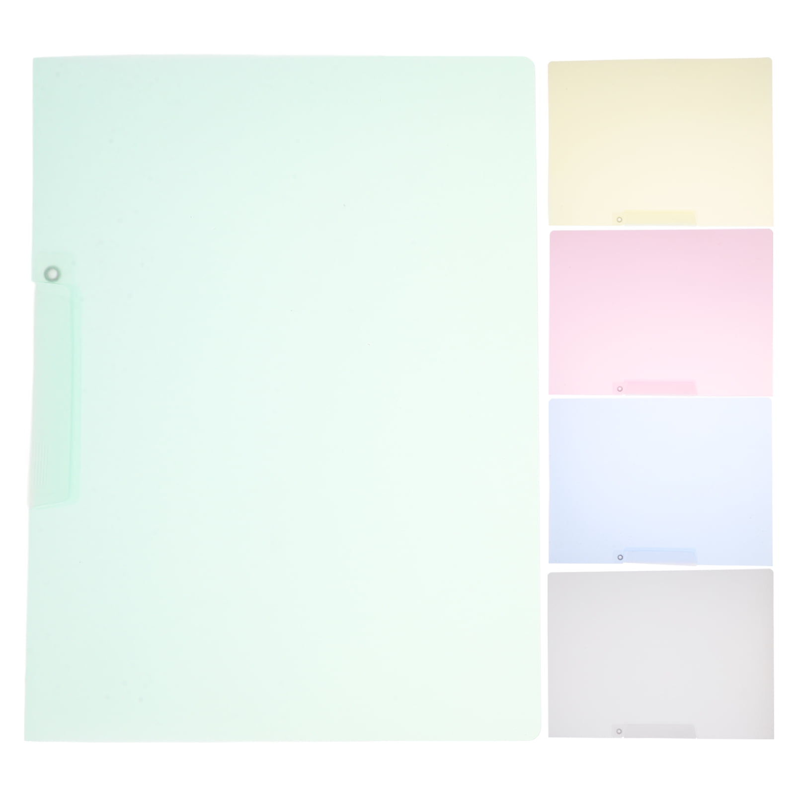 WHAMVOX 5 Pcs Clear Report Covers with Sliding Bar Presentation Folder ...