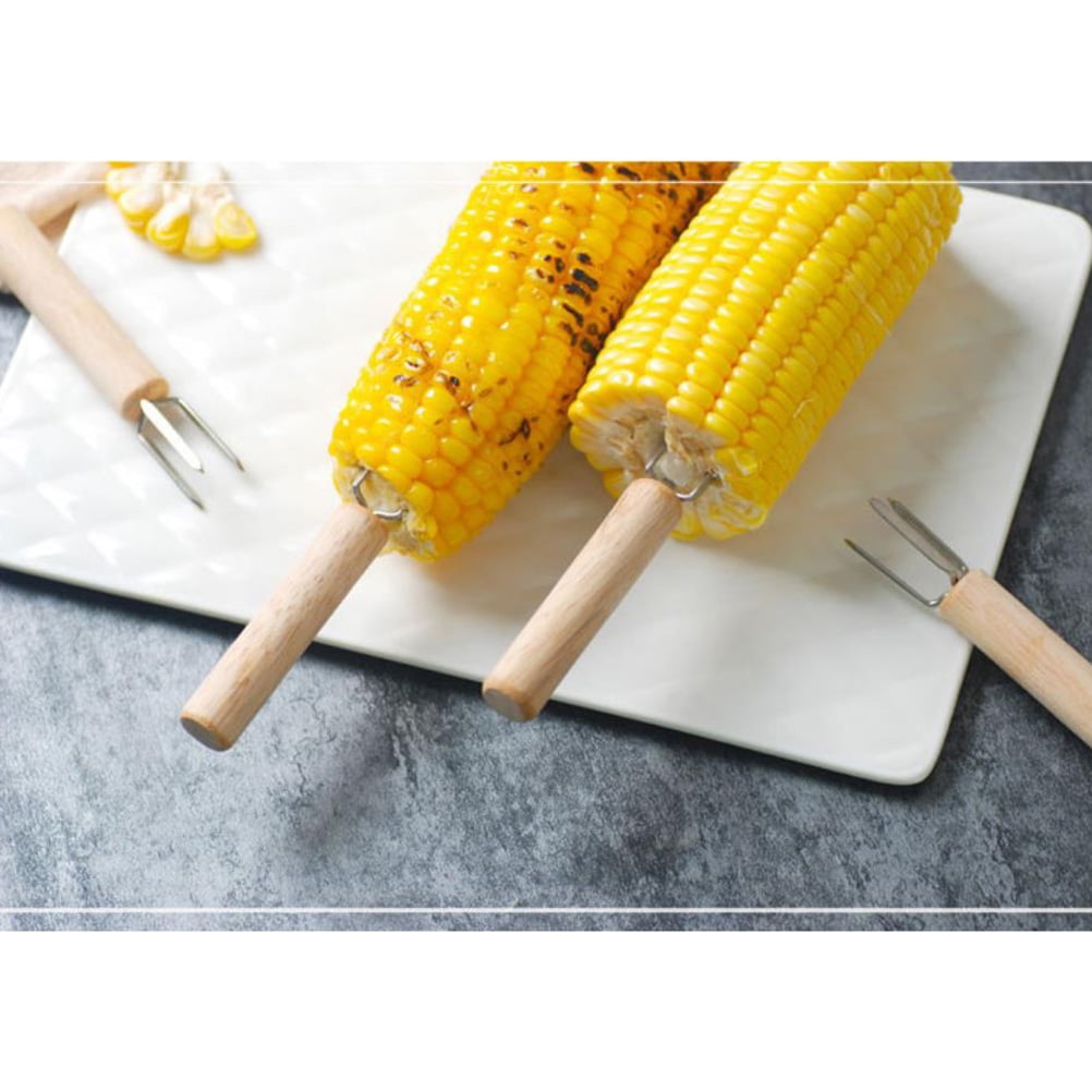 WHAMVOX 5 Pcs Corn on The Cob Holder Outdoor Barbecue Fork - Walmart.com