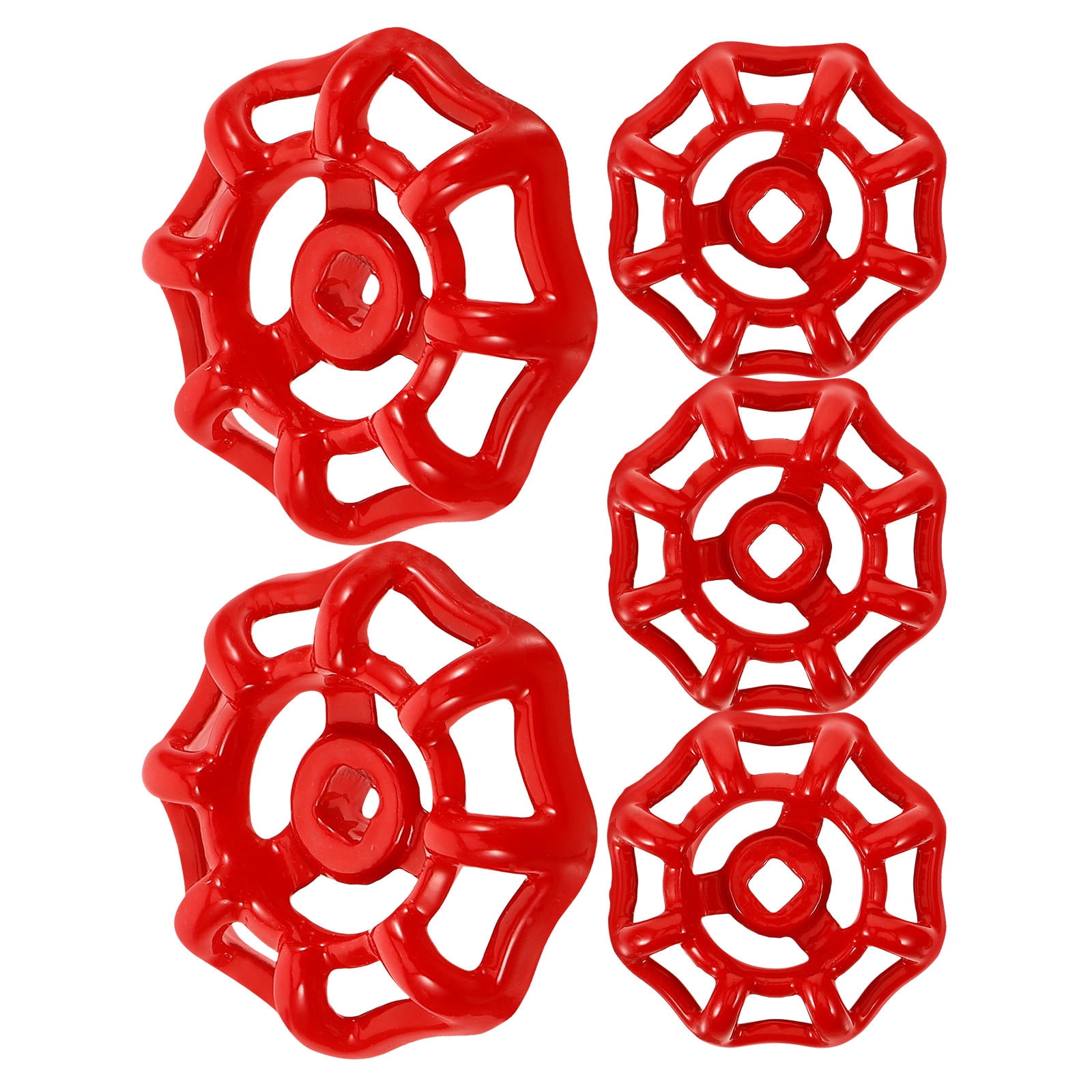 WHAMVOX 5 Pcs Gate Valve Handle Replacement Red Handwheel - Walmart.com