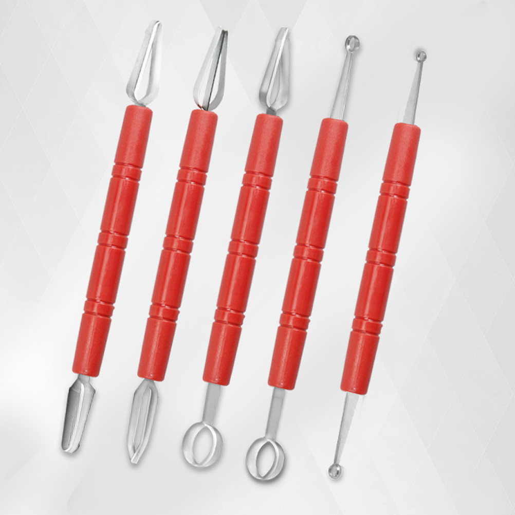 WHAMVOX 5 Pcs Graver Set Clay Pottery Supplies Carving Tool Kit Tools ...