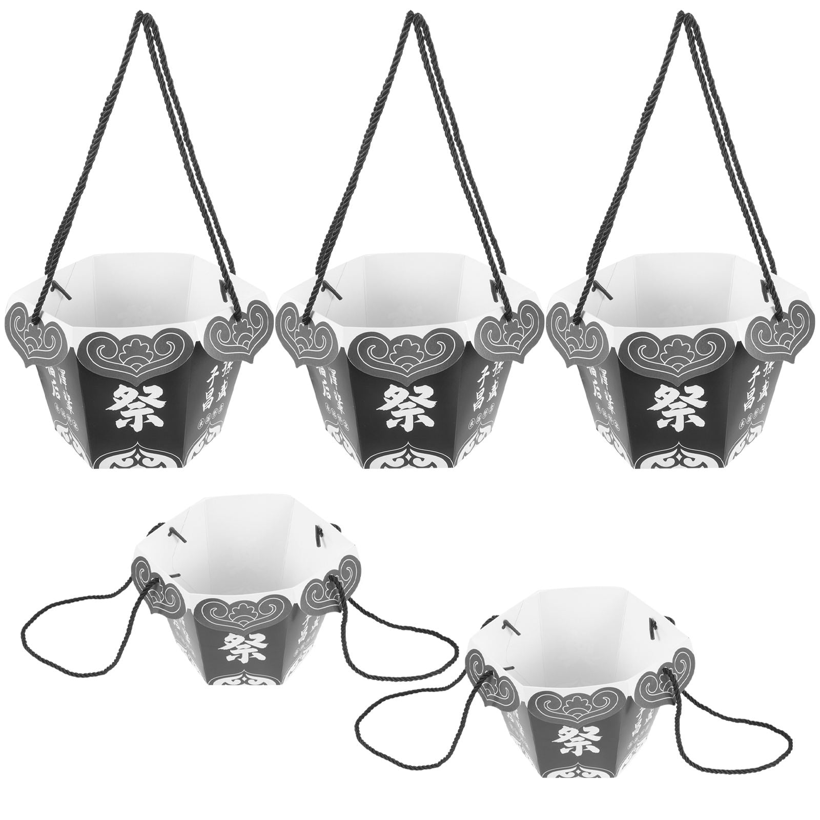 WHAMVOX 5 Pcs Memorial Day Guest Grave Flower Basket Cemetery Baskets ...