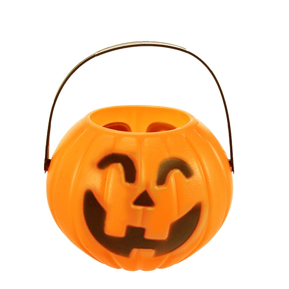 WHAMVOX 5 Pcs Pumpkin Candy Bucket Halloween Serving Bowl Decorations ...