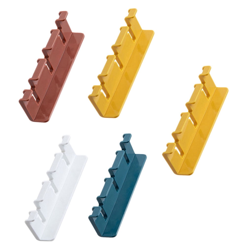 WHAMVOX 5 Pcs Toiletry Holder Paste The Rack Bathroom Toothbrush ...