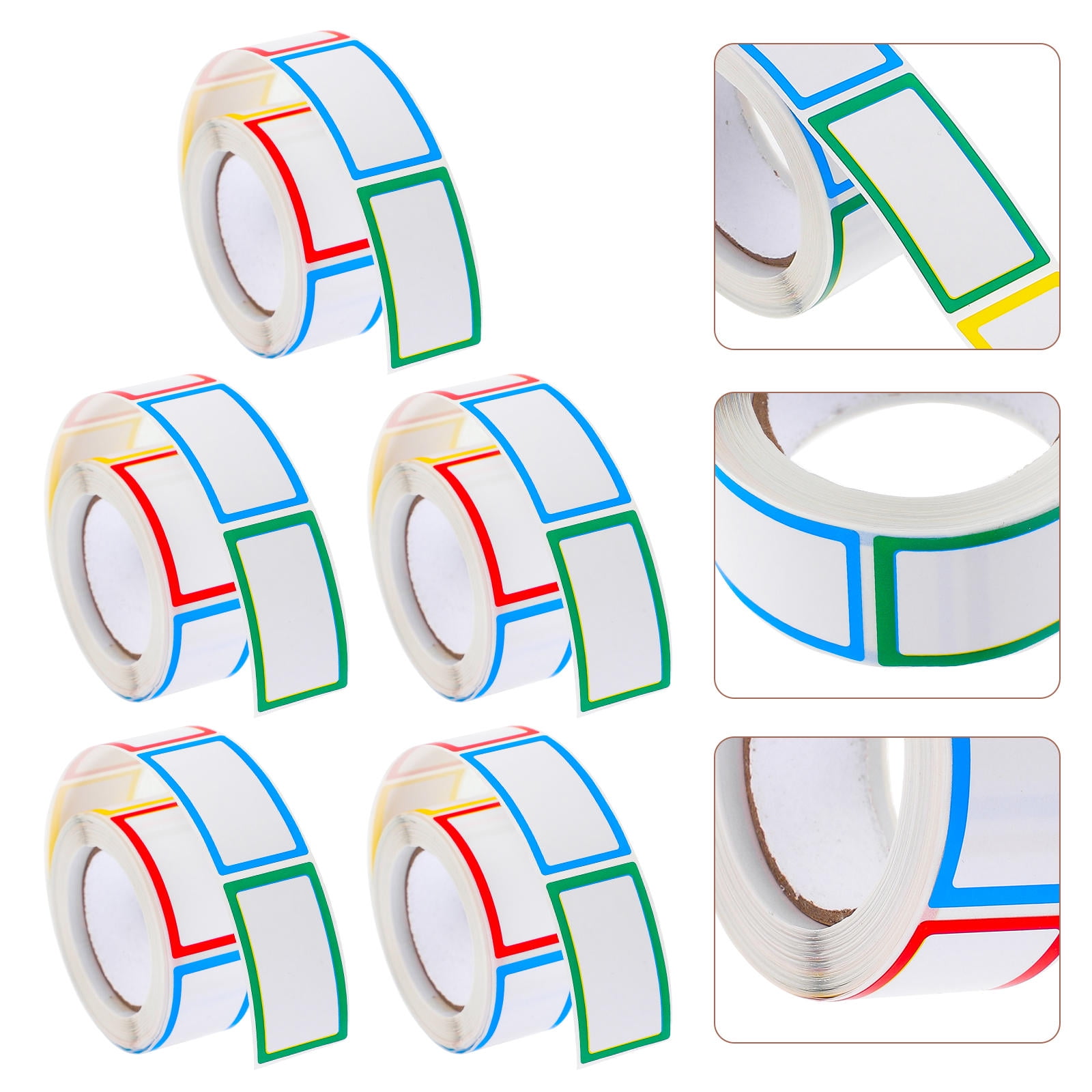 WHAMVOX 5 Rolls of Self-adhesive Classified Tags Compact Bottle Labels ...