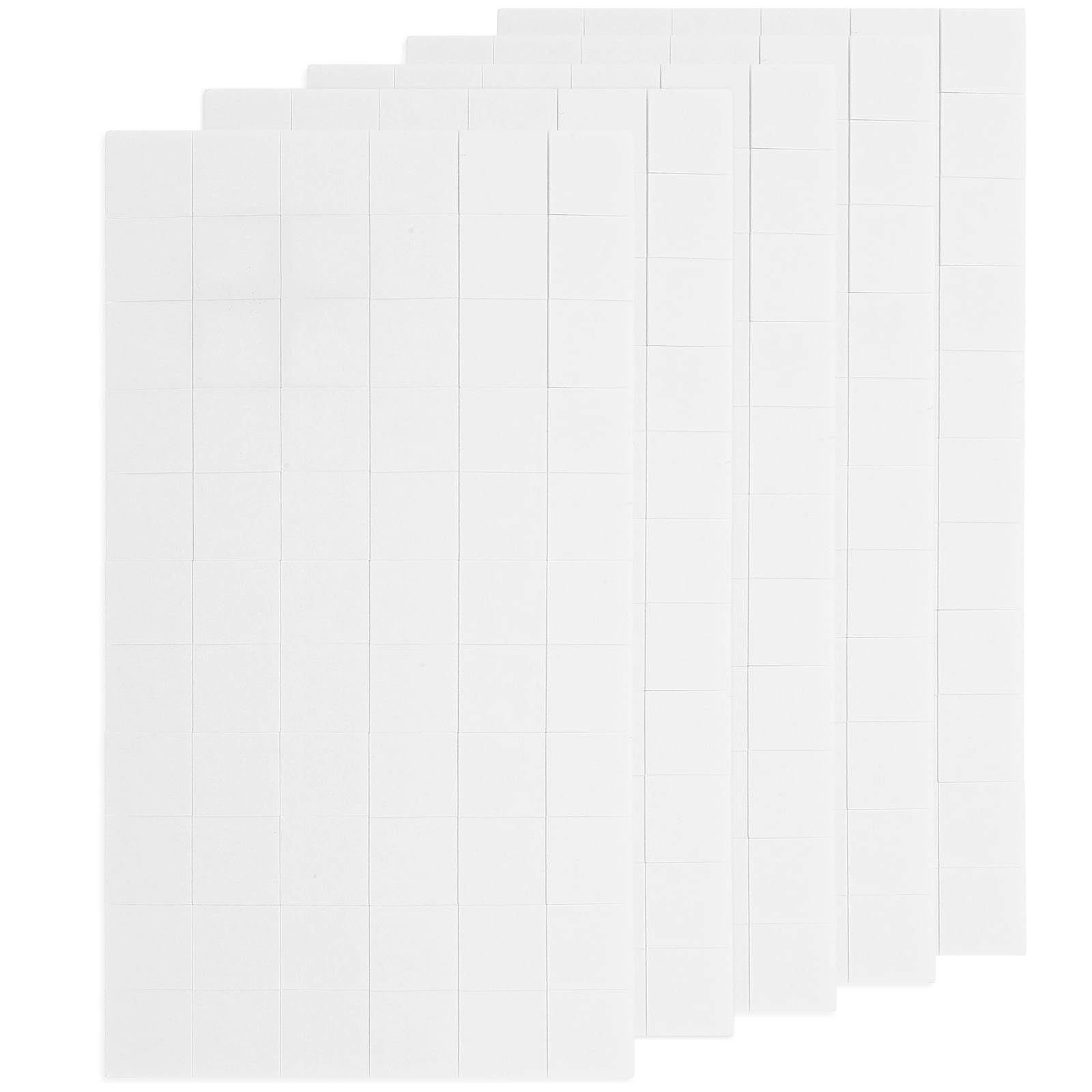 WHAMVOX 5 Sheets Foam Square Stand Adhesive Arts Crafts Double Sided ...