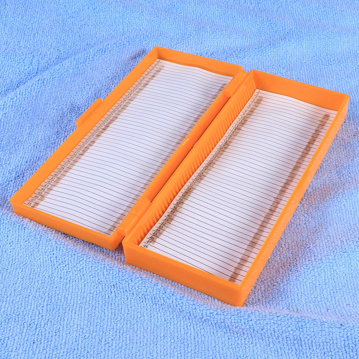 WHAMVOX 50 Grid Professional Storage Box Microscope Slide Storage Box Slide Capacity Box ( Color ...
