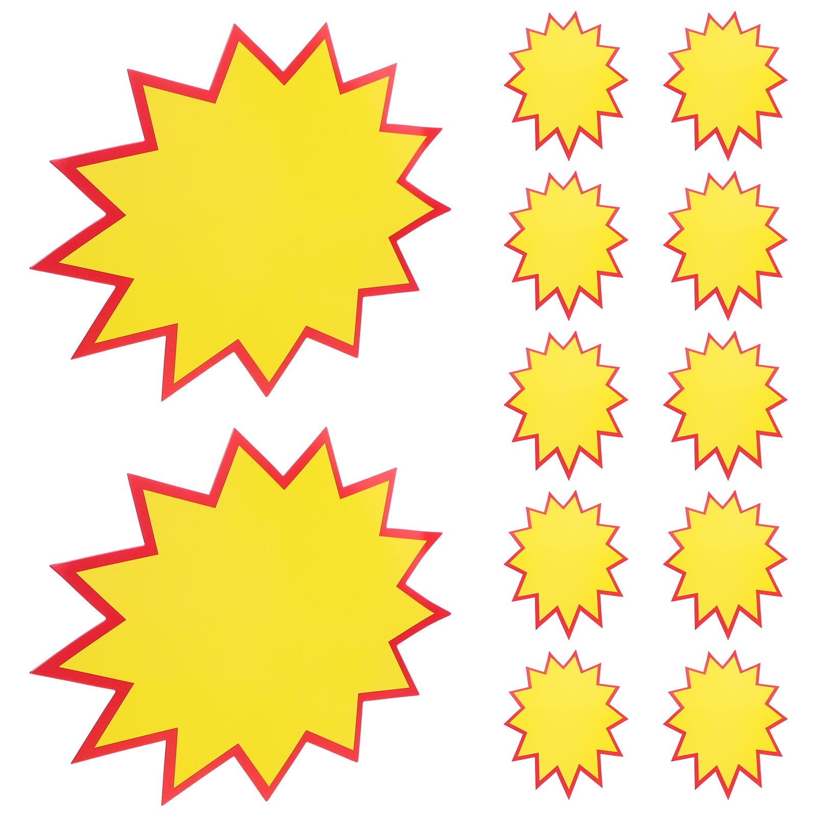 WHAMVOX 50 Pcs Blank Short Stickers Explosive Price Tag Work - Walmart.com