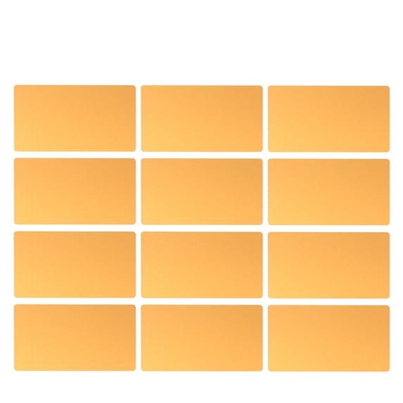 WHAMVOX 50 Pcs Business Cards Machine Golden Blank Office - Walmart.com