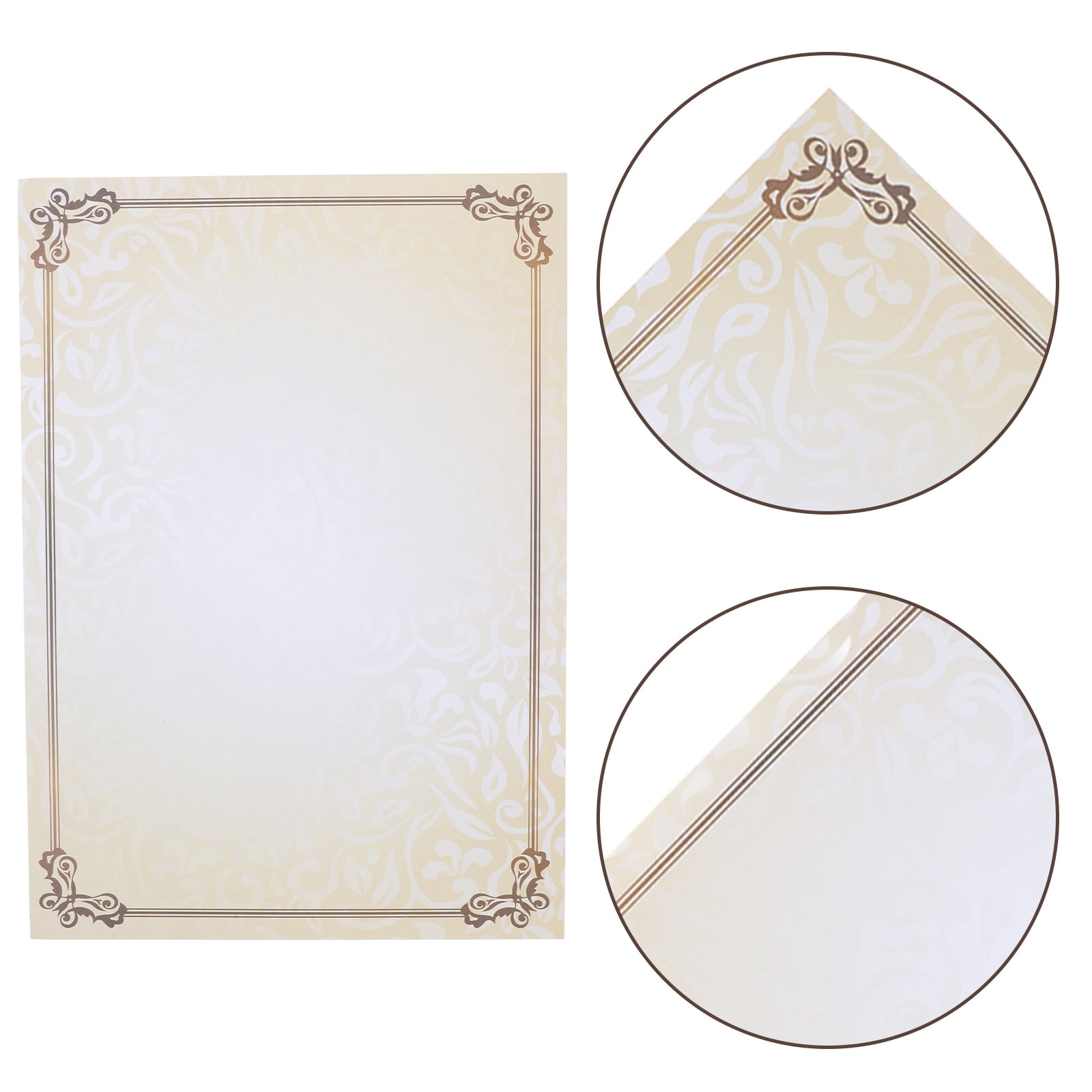 WHAMVOX 50 Pcs Certificate of Award Decorative Blank Certificates Paper ...