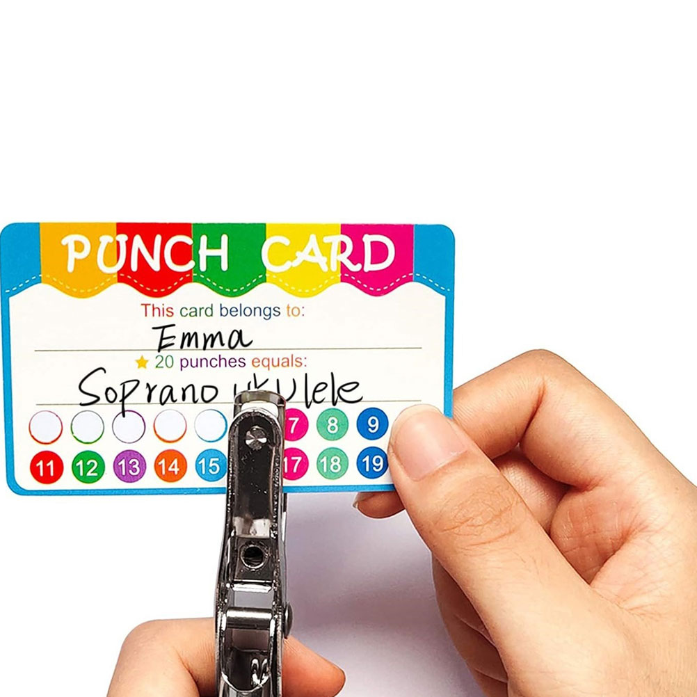 WHAMVOX 50 Pcs Classroom Incentive Charts Rewards Punch Cards - Walmart.com