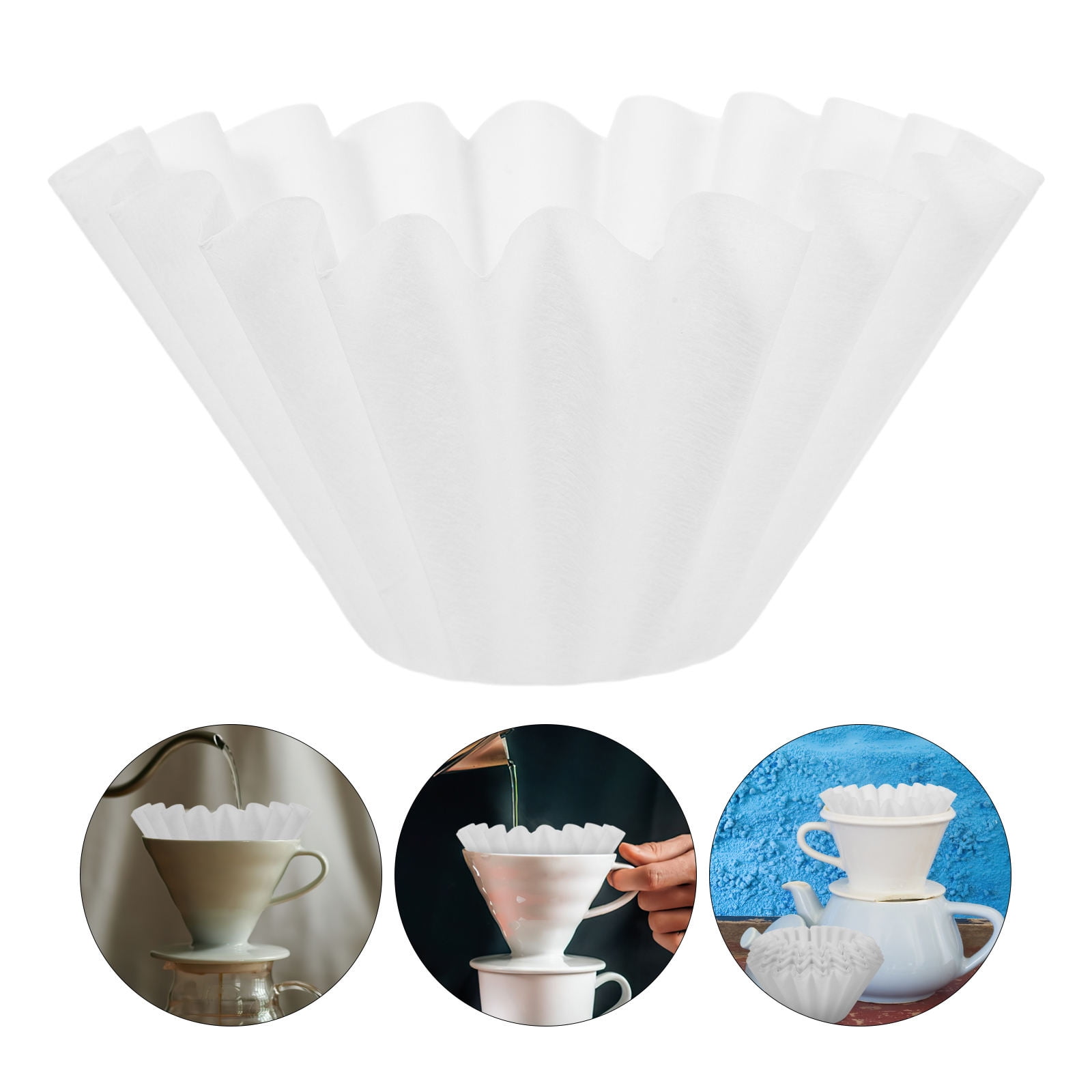 WHAMVOX 50 Pcs Clever Espresso Coffee Filter Paper Travel - Walmart.com