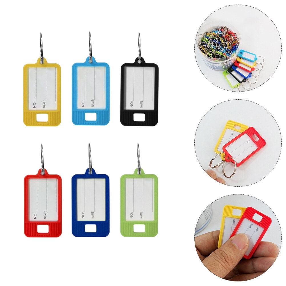 WHAMVOX 50 Pcs Colorful Identifying Tags Key Label Travel - Walmart.com