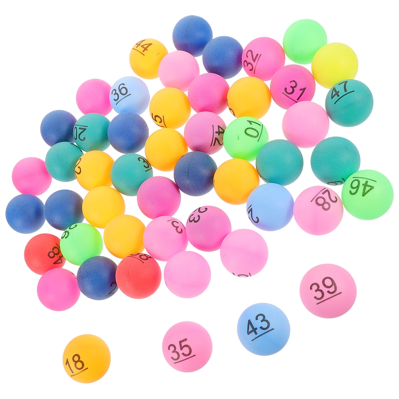 HEANUJJ Bingo Numbers Balls Assorted Color 50Set For Balls - Walmart.com