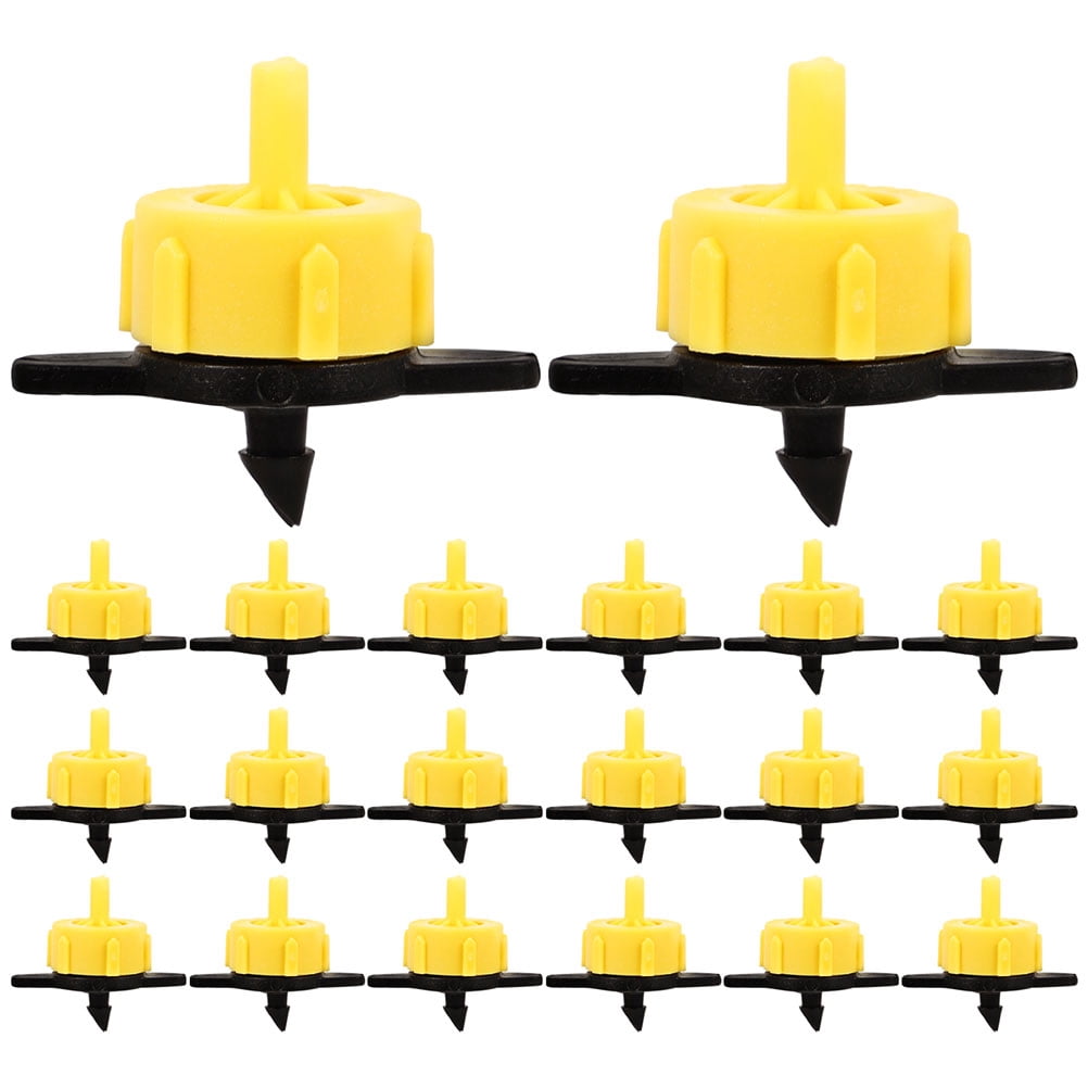 WHAMVOX 50 Pcs Drip Irrigation Gardening 4.00X3.50X2.00CM Yellow ...