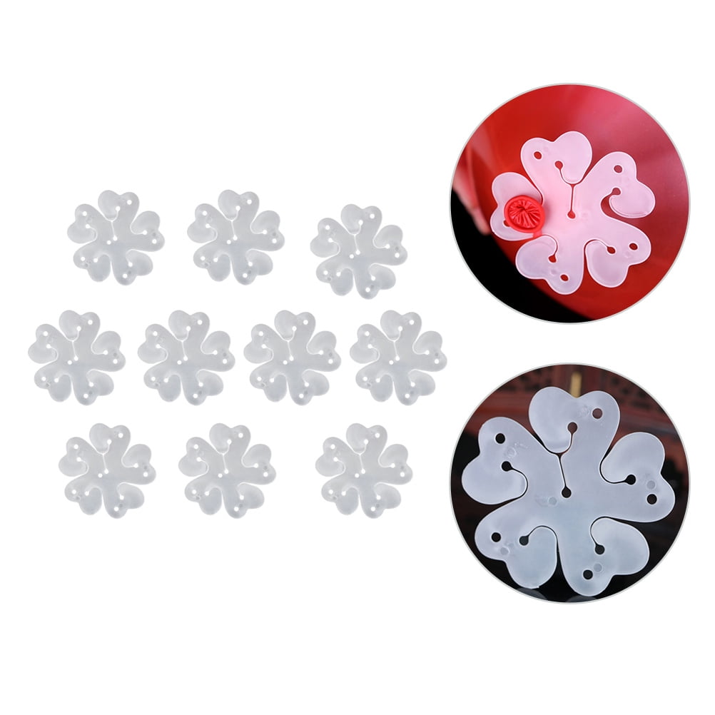 WHAMVOX 50 Pcs Flower Shape Balloon Clips for Easy Sealing Plastic ...