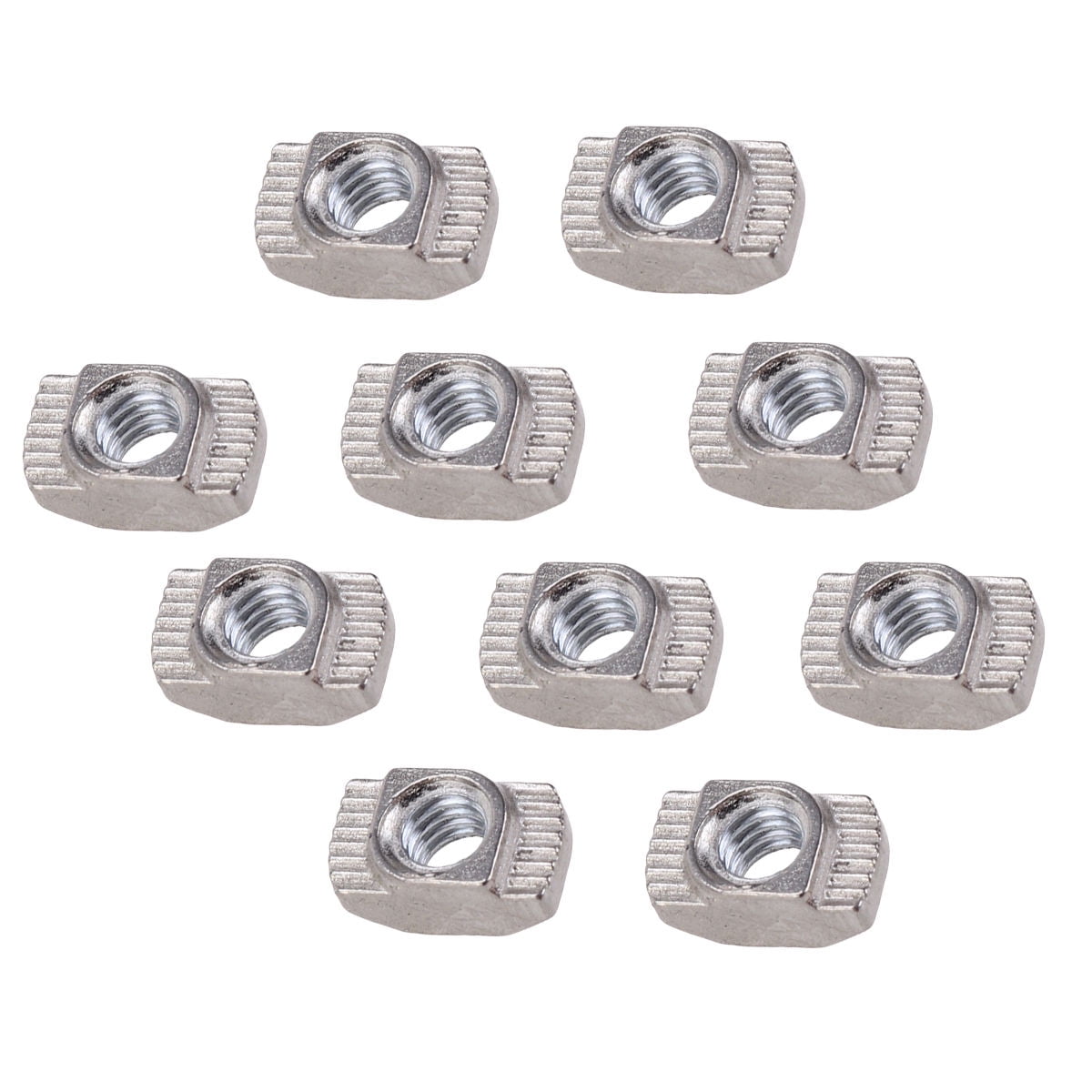 WHAMVOX 50 Pcs Lug Threaded Inserts Aluminum Profile Nuts Extrusions ...