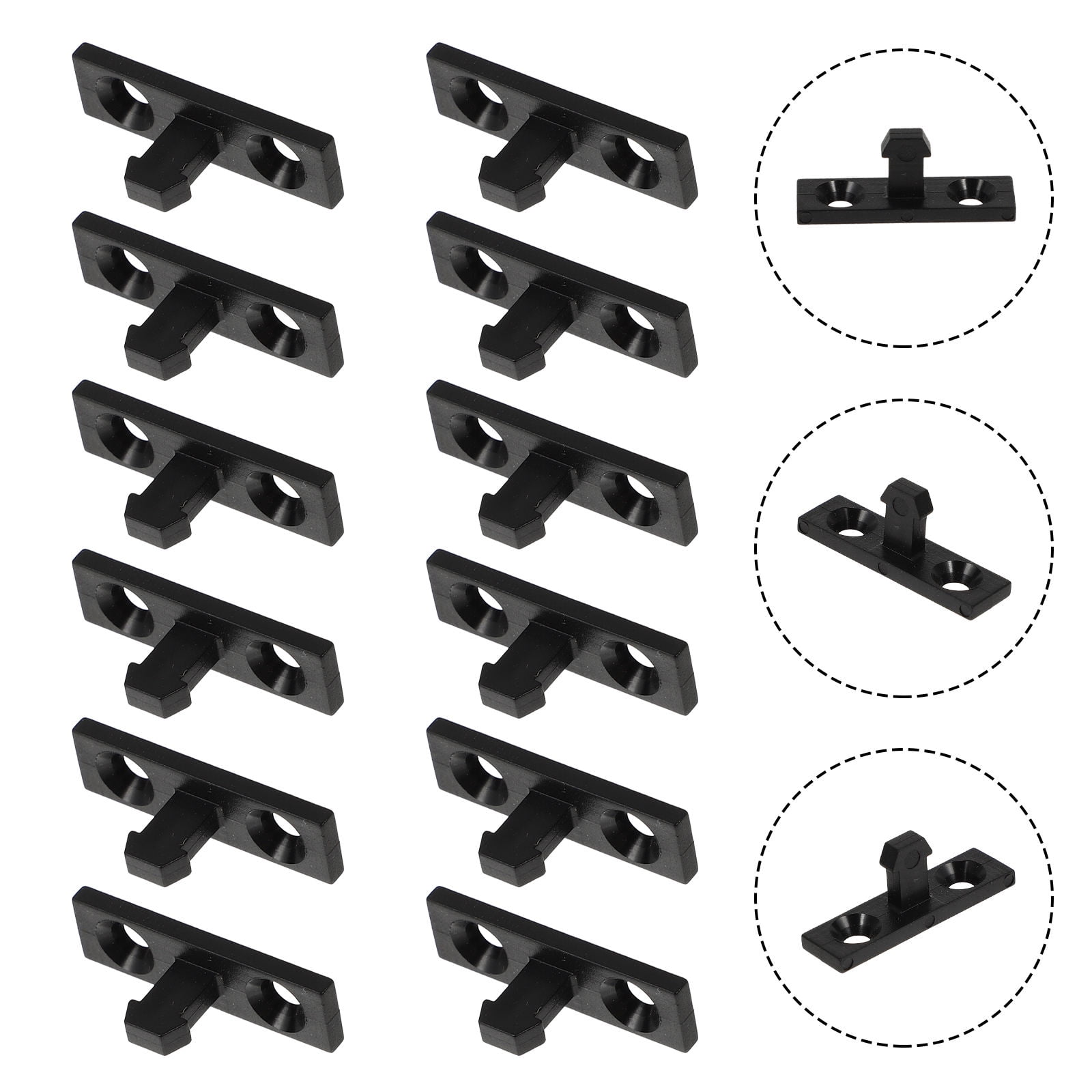 WHAMVOX 50 Pcs Pressure Lock Clip Waste Bin Latch Trash Can Buckle ...