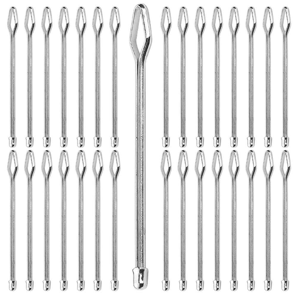 WHAMVOX 50 Pcs Sewing Thread Guide Hand Pull Drawstring Threader Silver ...