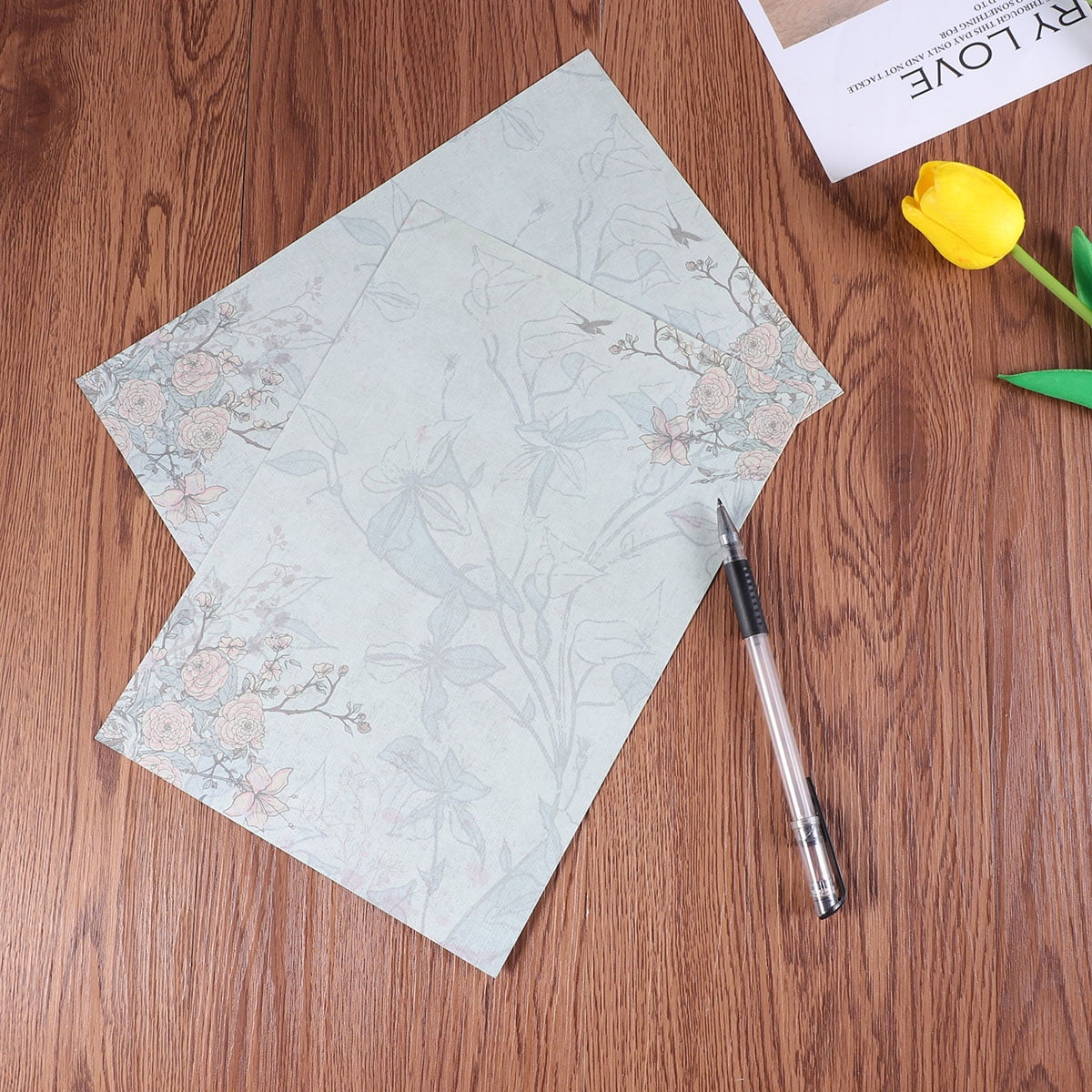 WHAMVOX 50 Pieces Writing Paper with Vintage Patterns for Letter ...