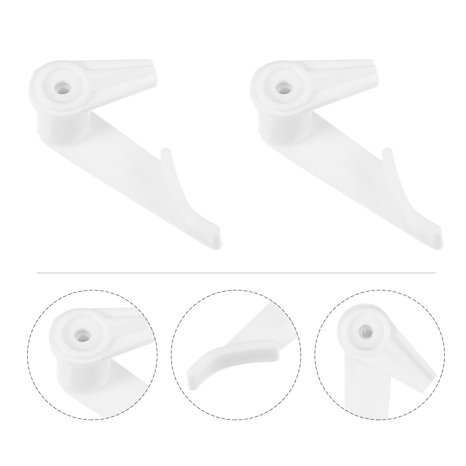 WHAMVOX 50 Sets Light Fixture Clips Molding Ceiling Hanging Work White ...
