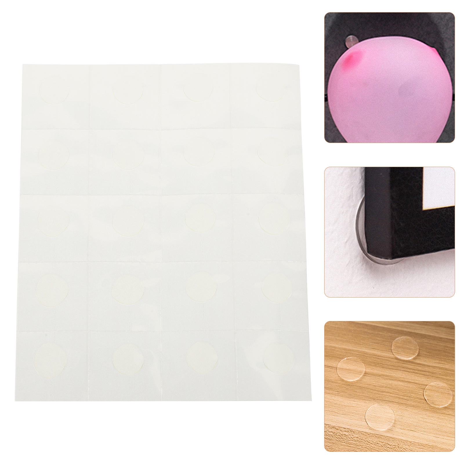 WHAMVOX 50 Sheets Balloon Sticky Double Sided Adhesive Dots Stickers ...